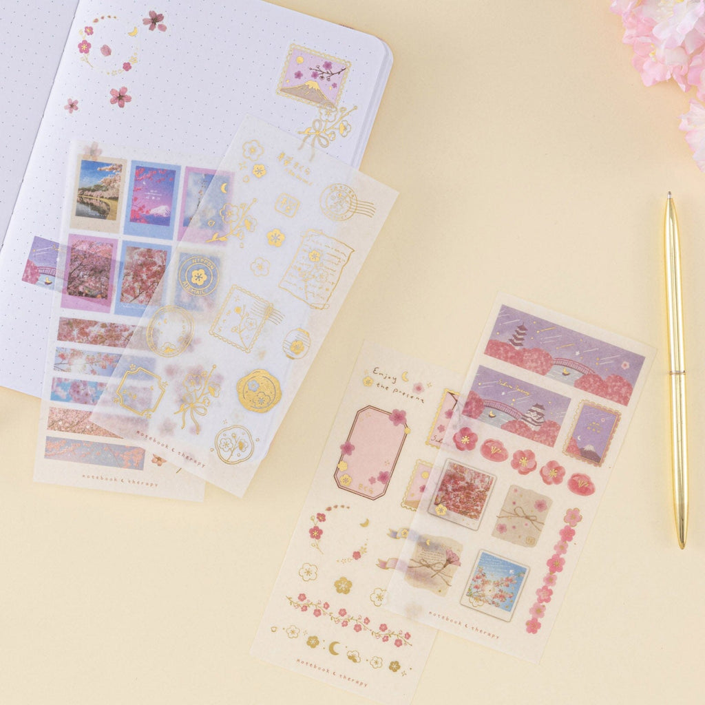 Tsuki ‘Sakura Journey’ Sticker Set ☾ – NotebookTherapy