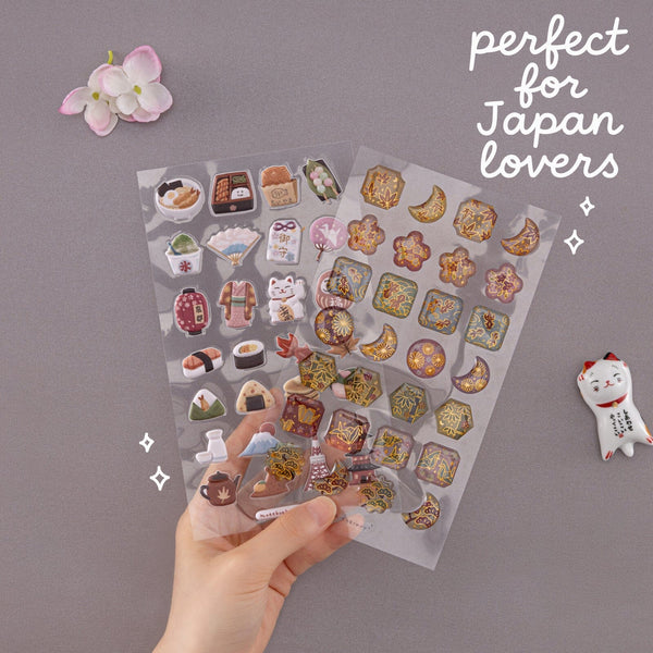 Tsuki ‘Journey in Japan’ 3D Sticker Set ☾ – NotebookTherapy