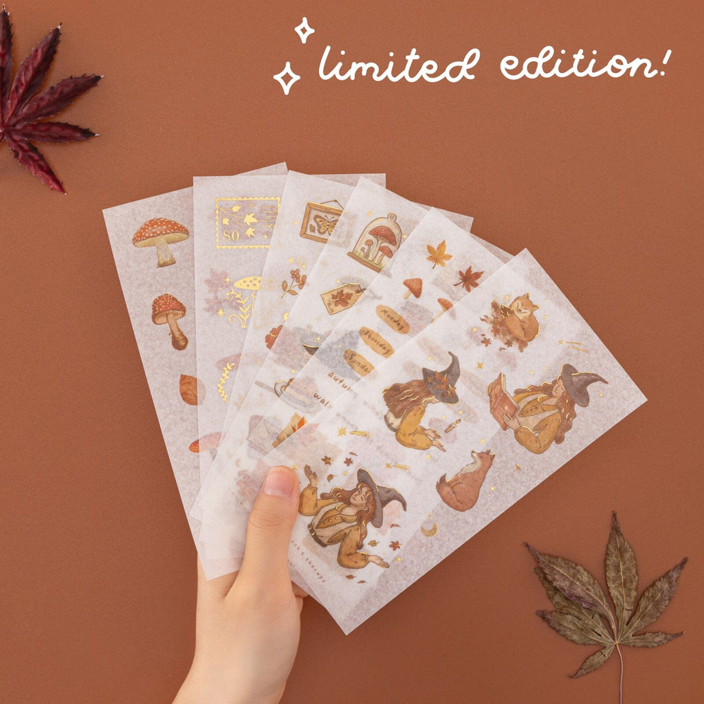 Tsuki ‘Four Seasons: Autumn’ Sticker Set ☾ – NotebookTherapy