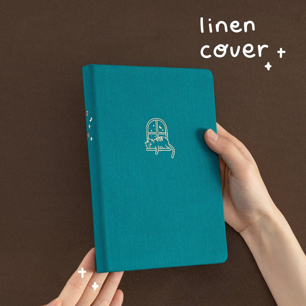 Tsuki ‘Sleepy Cat’ Limited Edition Bullet Journal ☾ – NotebookTherapy