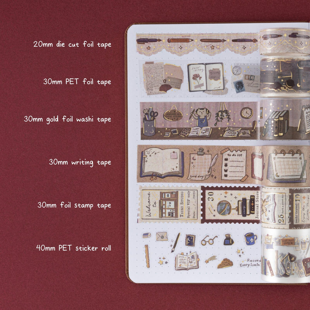 Tsuki ‘Tsuki Studio’ Washi Tape Set ☾ – NotebookTherapy