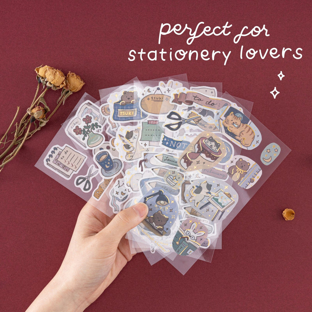 Tsuki ‘Tsuki Studio’ Sticker Set ☾ – NotebookTherapy