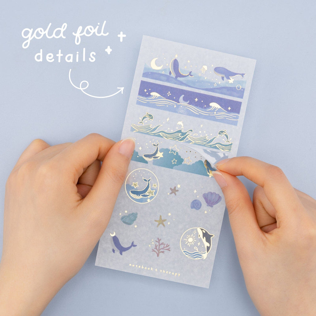 Tsuki ‘Ocean’ Sticker Set ☾ – NotebookTherapy
