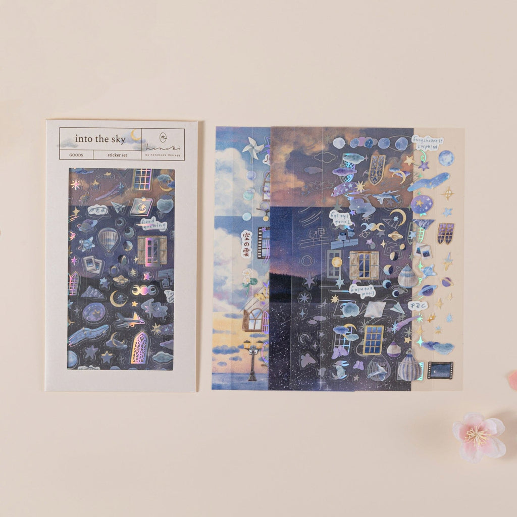 Hinoki - ‘Into the Sky’ Day and Night Sticker Set – NotebookTherapy