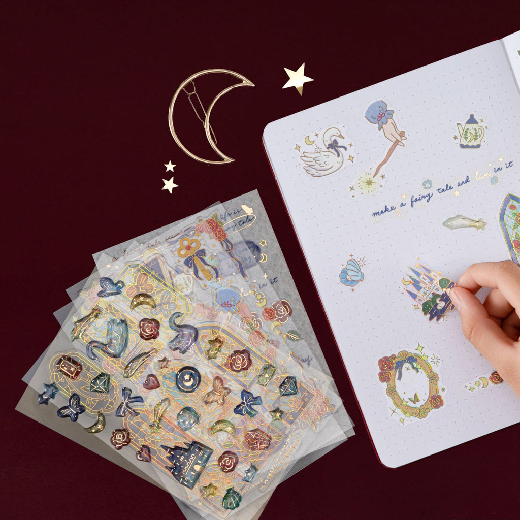 Tsuki ‘Once Upon a Time’ 3D Sticker Set ☾ – NotebookTherapy