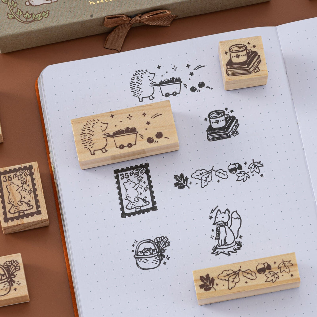 Tsuki ‘Forest Friends’ Bullet Journal Stamp Set ☾ – NotebookTherapy