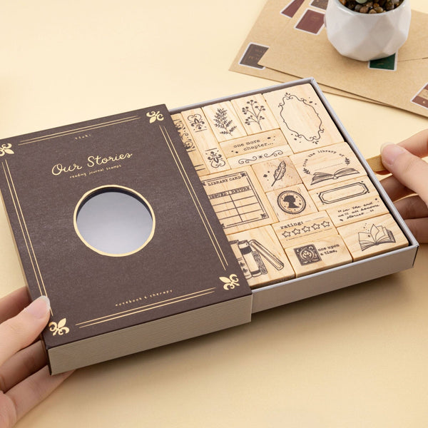 Tsuki ‘Our Stories’ Reading Journal Stamp Set ☾ – NotebookTherapy