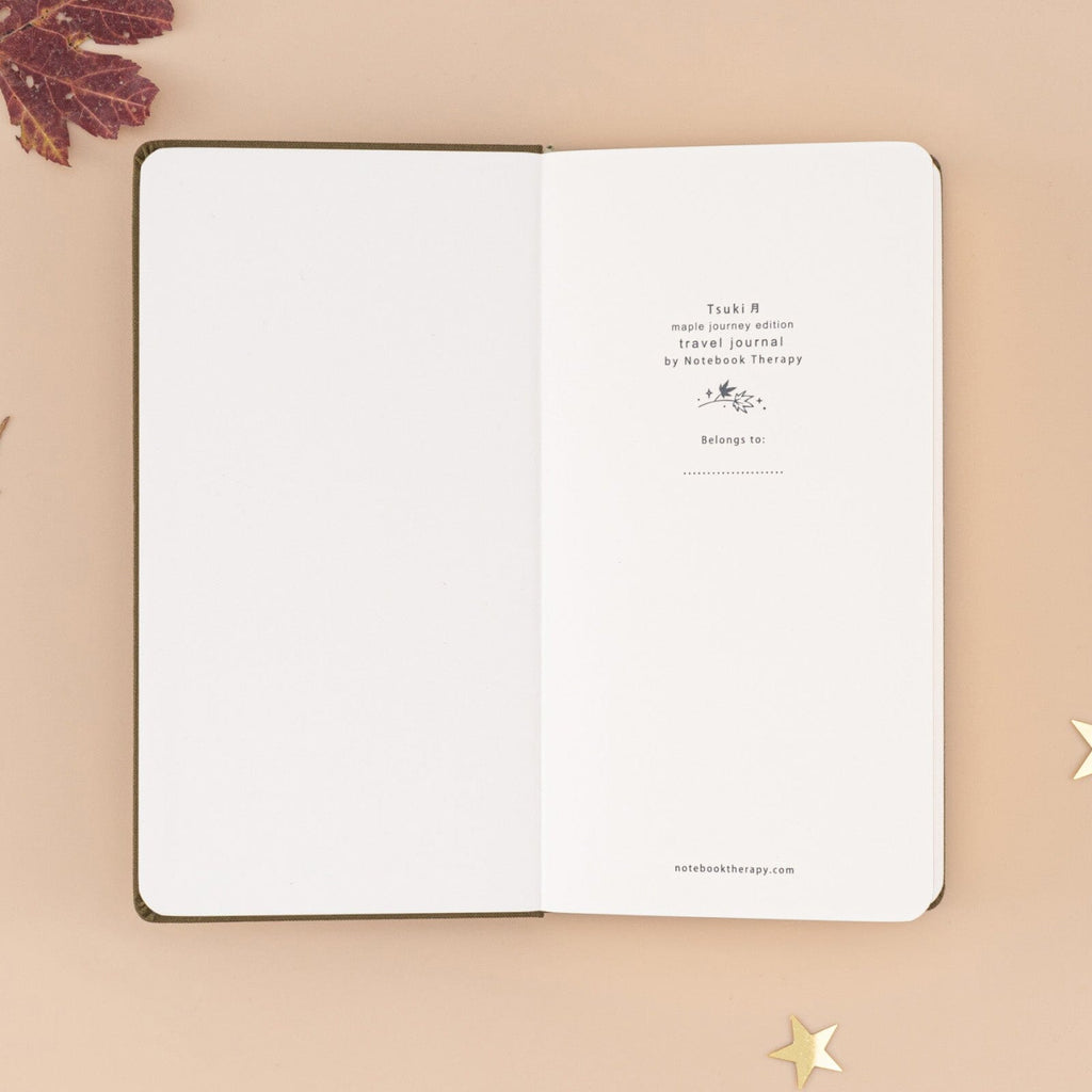 Tsuki ‘Maple Journey’ Travel Notebook ☾ – NotebookTherapy