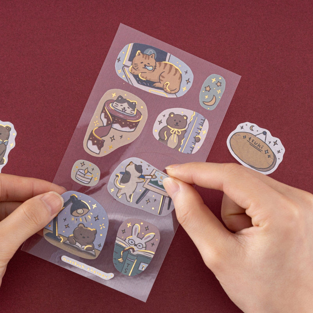 Tsuki ‘Tsuki Studio’ Sticker Set ☾ – NotebookTherapy