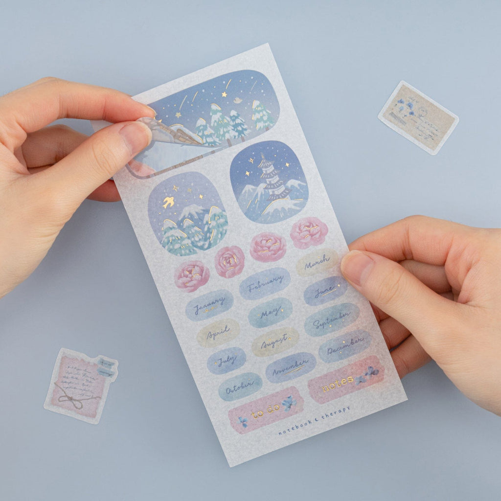 Tsuki ‘Winter Journey’ Sticker Set ☾ – NotebookTherapy