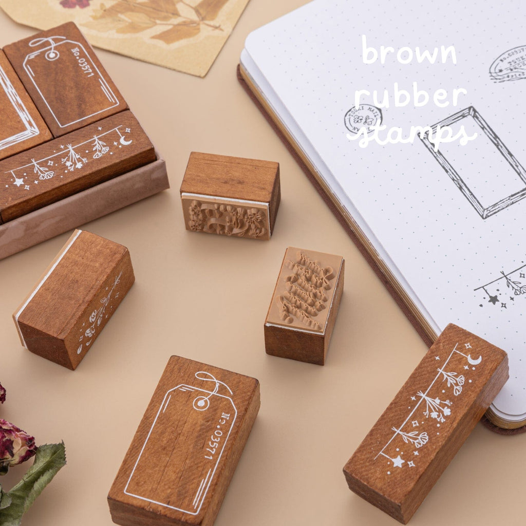 Tsuki ‘Dried Flowers’ Bullet Journal Stamp Set ☾ – NotebookTherapy