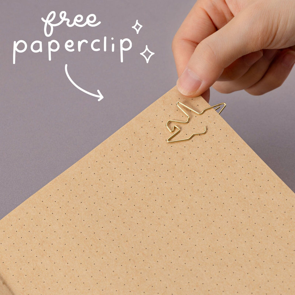 Tsuki ‘Origami Dreams’ Kraft Paper A5 Bullet Journal ☾ – NotebookTherapy