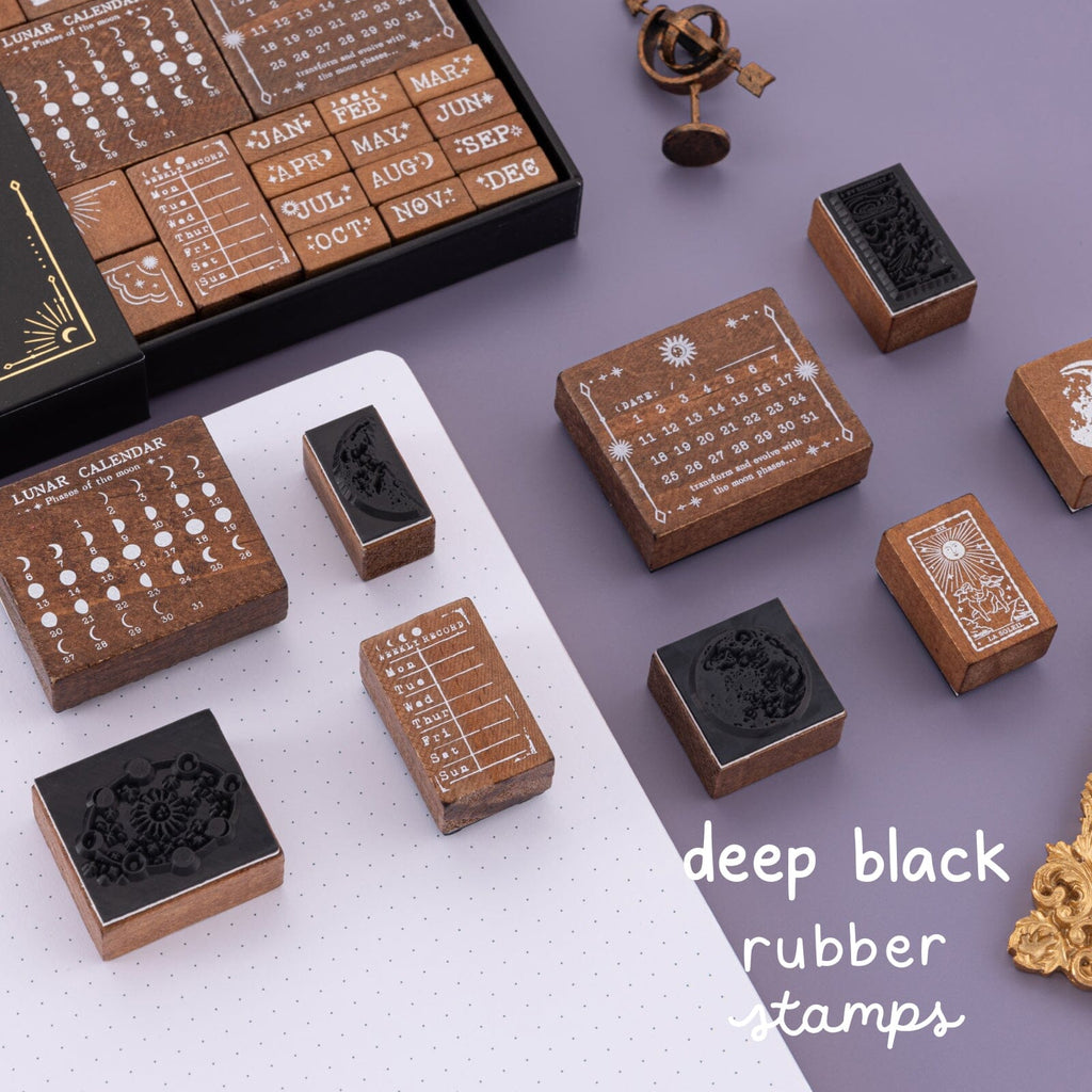 Tsuki ‘Lunar Mystery’ Bullet Journal Stamp Set ☾ – NotebookTherapy