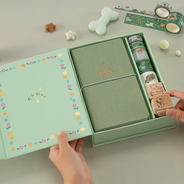 Tsuki ‘Puppy Life’ Travel Notebook Gift Set ☾ – NotebookTherapy