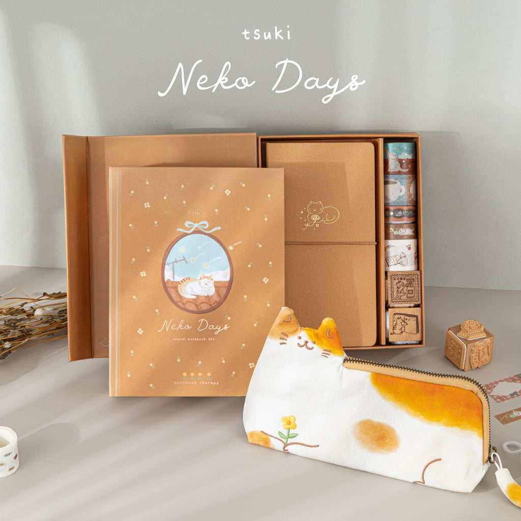 Tsuki ‘Neko Days’ Sticker Set ☾ – NotebookTherapy