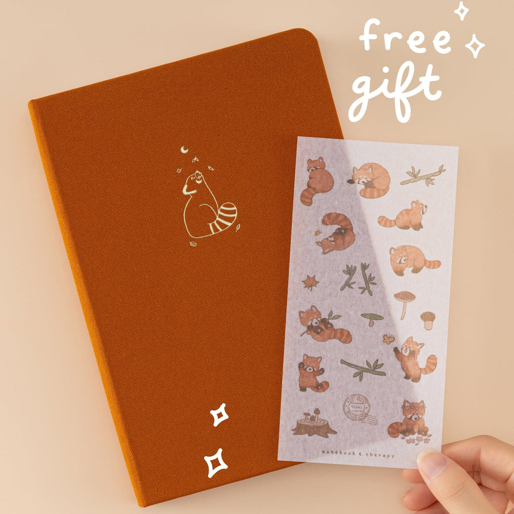 Tsuki ‘Red Panda’ Limited Edition A5 Bullet Journal ☾ – NotebookTherapy