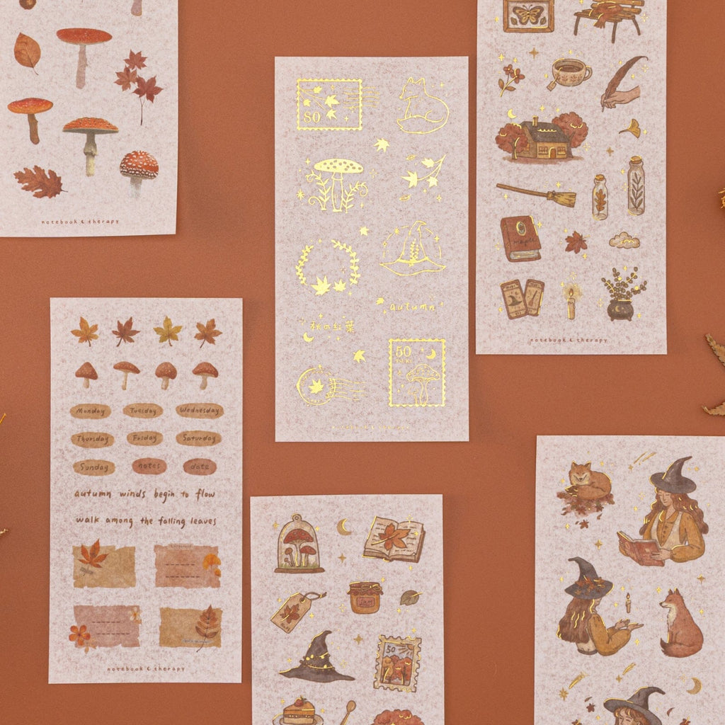 Tsuki ‘Four Seasons: Autumn’ Sticker Set ☾ – NotebookTherapy