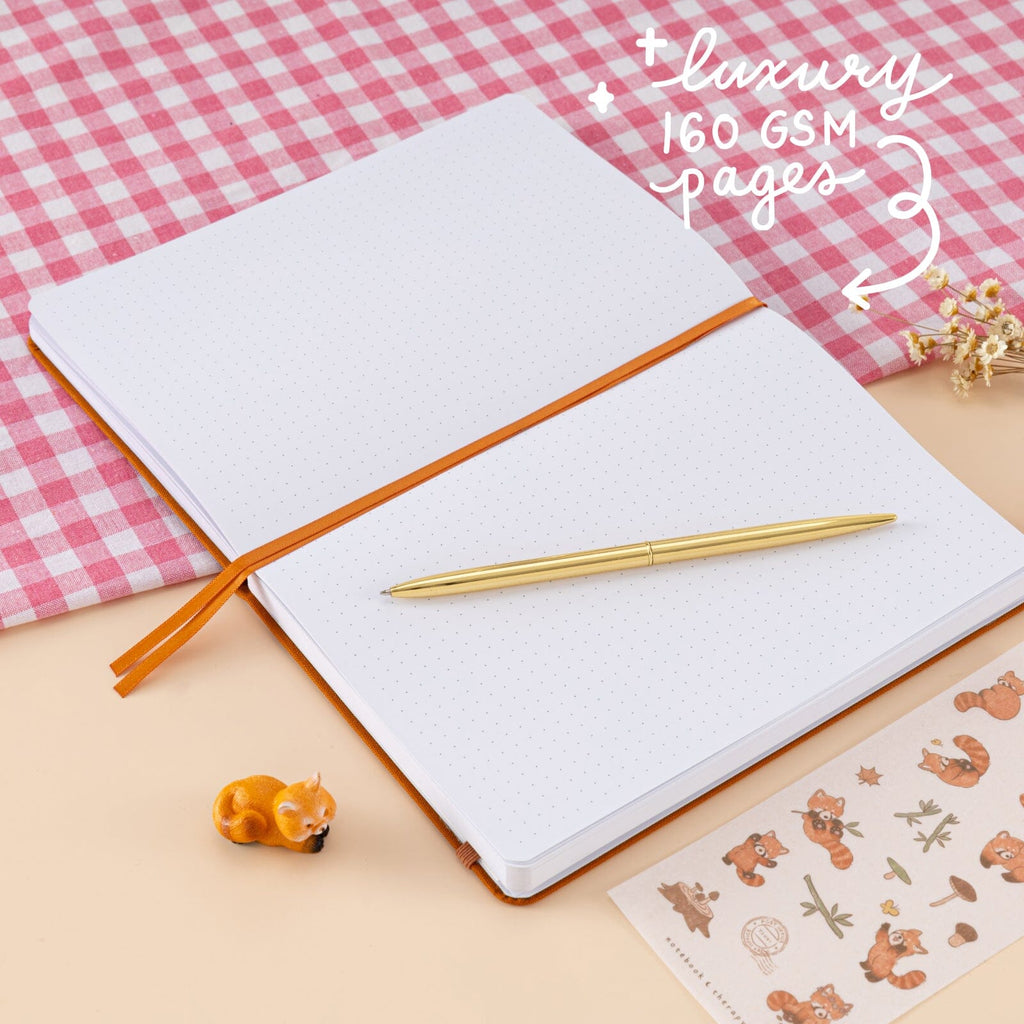 Tsuki ‘Red Panda’ Limited Edition A5 Bullet Journal ☾ – NotebookTherapy
