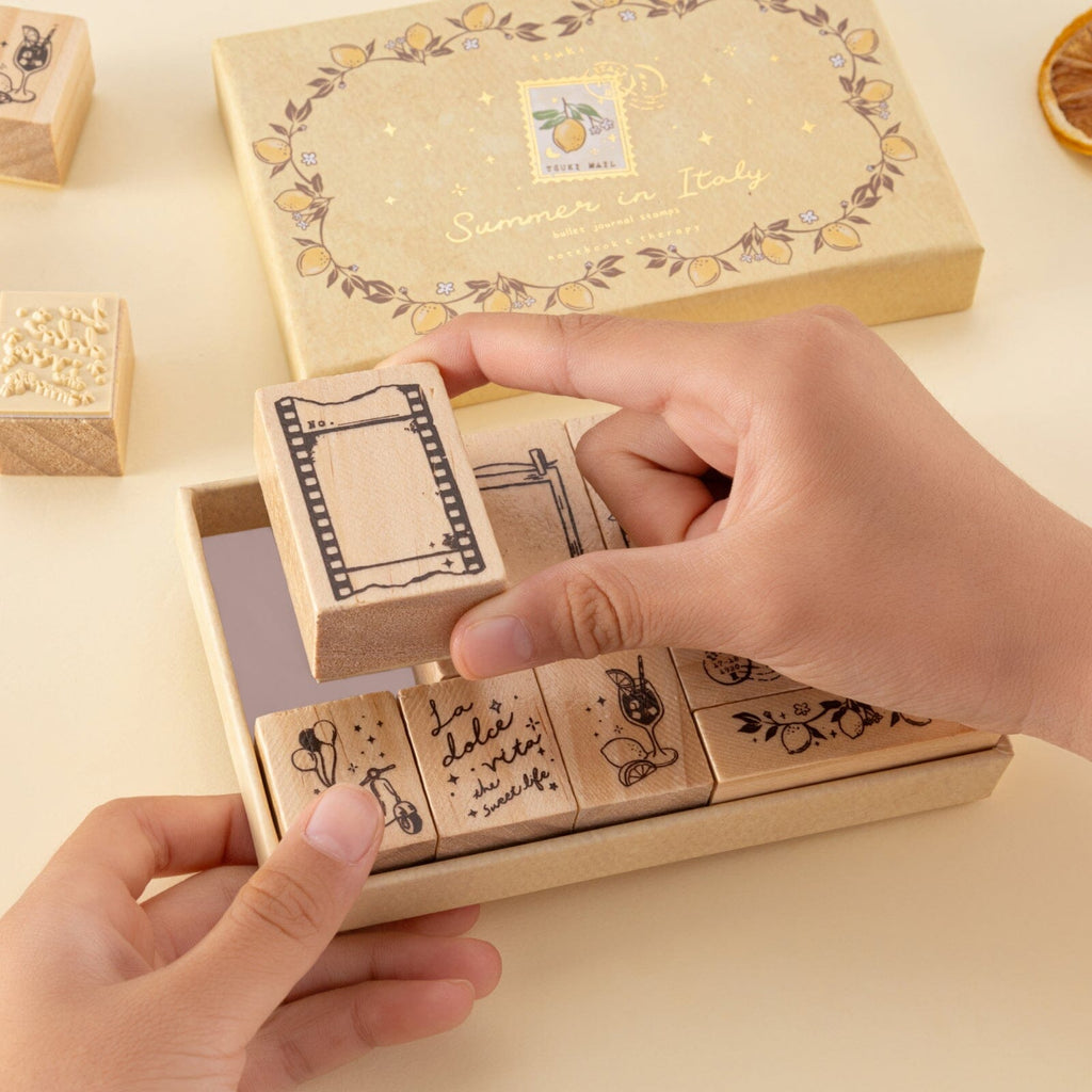 Tsuki ‘Summer in Italy’ Bullet Journal Stamp Set ☾ – NotebookTherapy