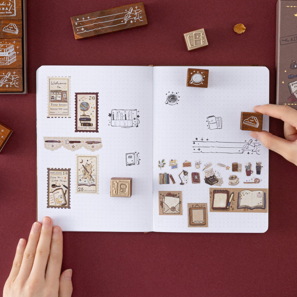 Tsuki ‘Tsuki Studio’ Bullet Journal Stamp Set ☾ – NotebookTherapy