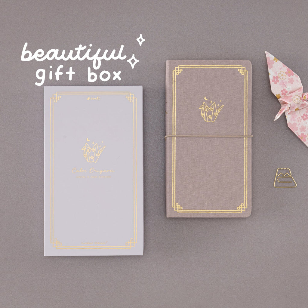 Tsuki ‘Calm Origami’ Travel Notebook ☾ – NotebookTherapy