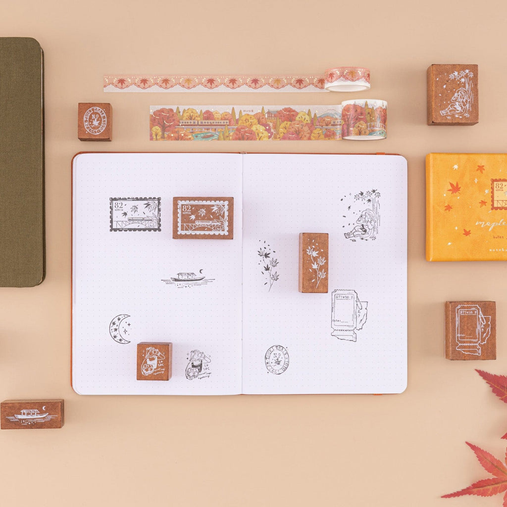 Tsuki ‘Maple Journey’ Bullet Journal Stamp Set ☾ – NotebookTherapy
