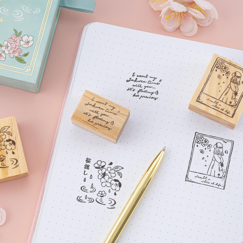 Tsuki ‘Sakura Days’ Bullet Journal Stamp Set ☾ – NotebookTherapy