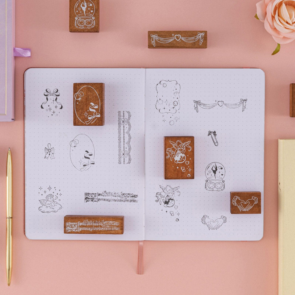 Tsuki ‘Sweet Ballet’ Bullet Journal Stamp Set ☾ – NotebookTherapy