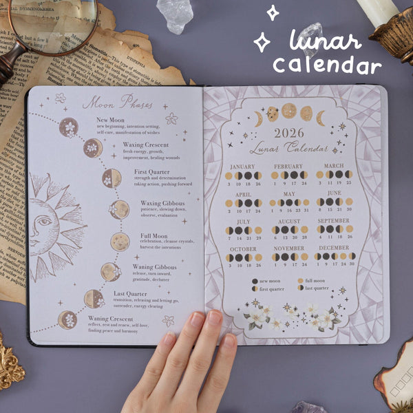 Tsuki ‘Lunar Bloom’ Collector's Edition 2026 Moon Planner Bullet Journ ...