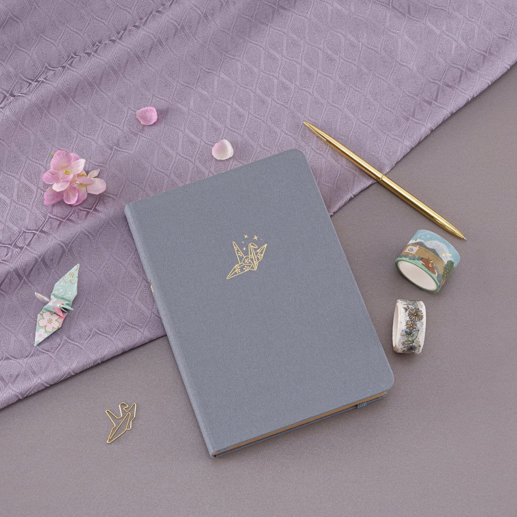 Tsuki ‘Origami Dreams’ Kraft Paper A5 Bullet Journal ☾ – NotebookTherapy