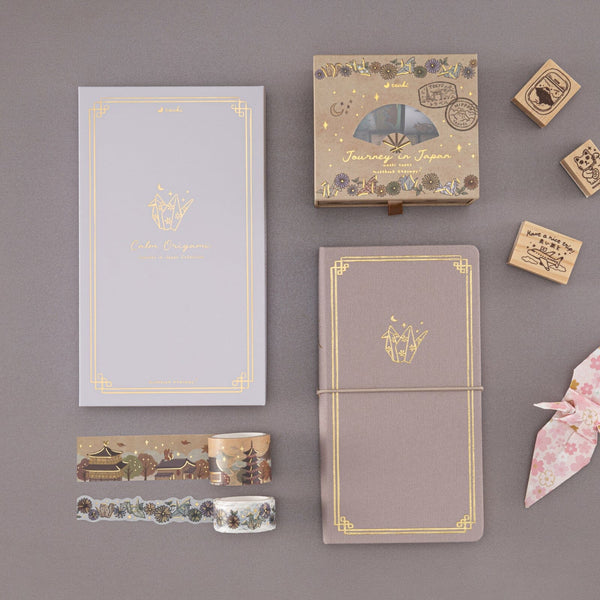 Tsuki ‘Calm Origami’ Travel Notebook ☾ – NotebookTherapy