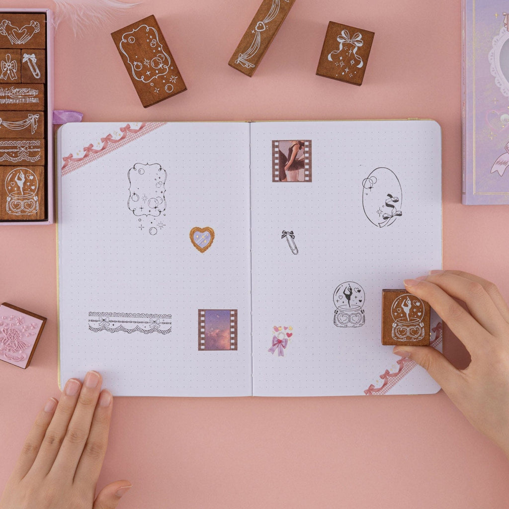 Tsuki ‘Sweet Ballet’ Bullet Journal Stamp Set ☾ – NotebookTherapy