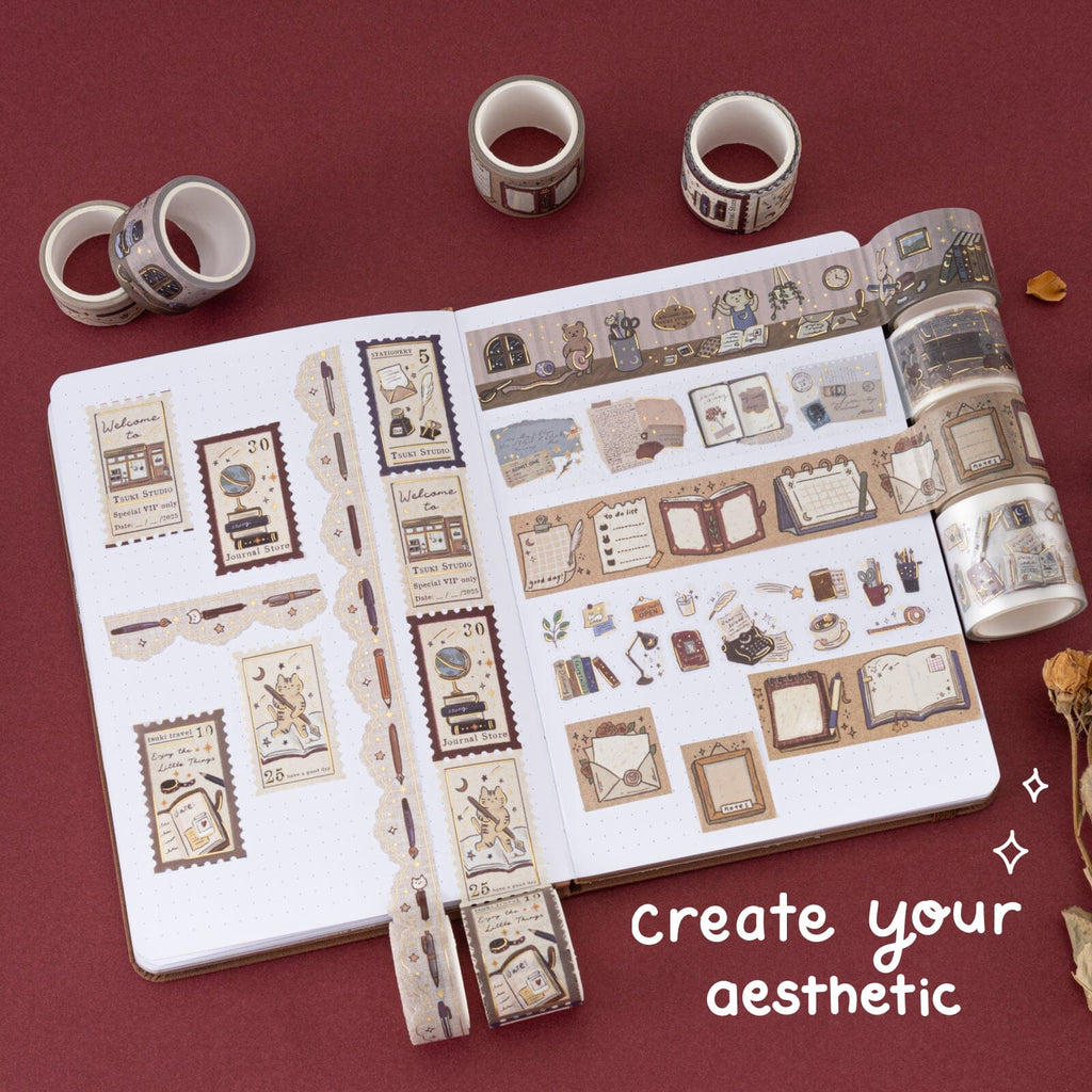 Tsuki ‘Tsuki Studio’ Washi Tape Set ☾ – NotebookTherapy