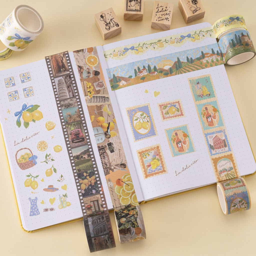 Tsuki ‘Summer in Italy’ Washi Tape Set ☾ – NotebookTherapy