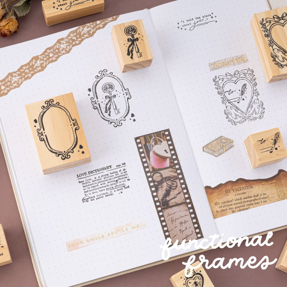 Tsuki ‘Love Lock’ Bullet Journal Stamp Set ☾ – NotebookTherapy