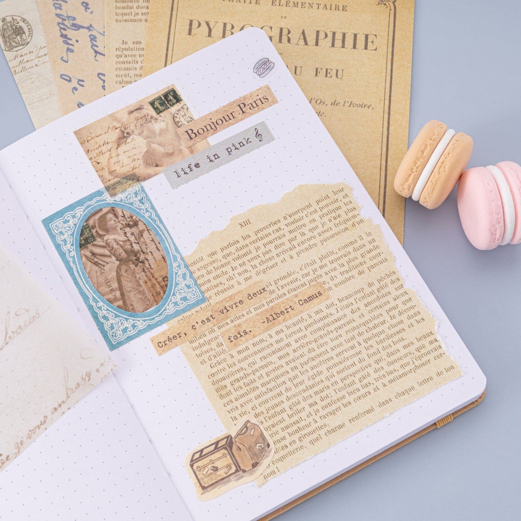 Tsuki ‘Journée à Paris’ Scrapbook Sticker Set ☾ – NotebookTherapy