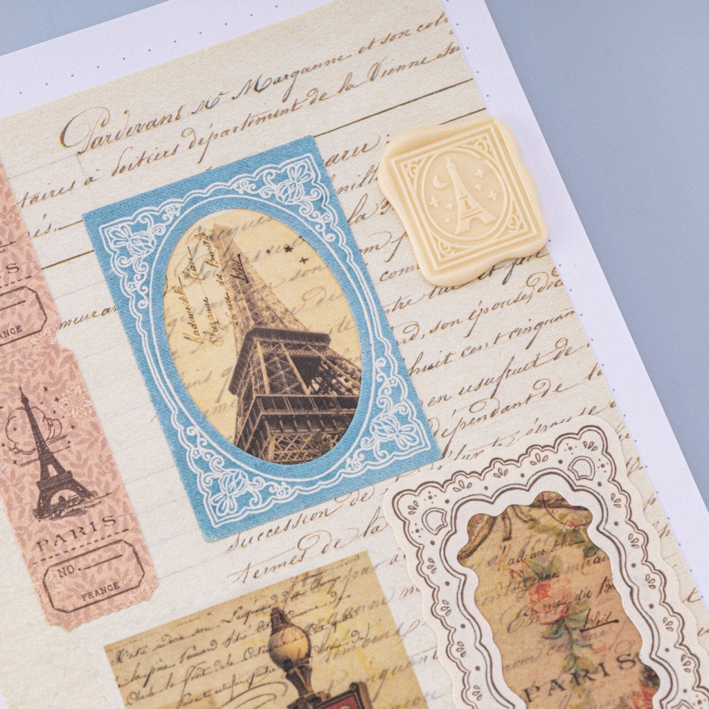 Tsuki ‘Journée à Paris’ Scrapbook Sticker Set ☾ – NotebookTherapy