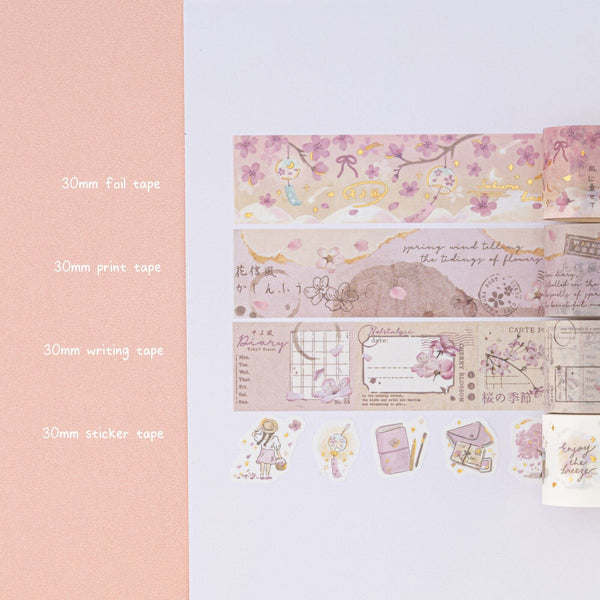 Tsuki ‘Sakura Breeze’ Travel Notebook Gift Set ☾ – NotebookTherapy