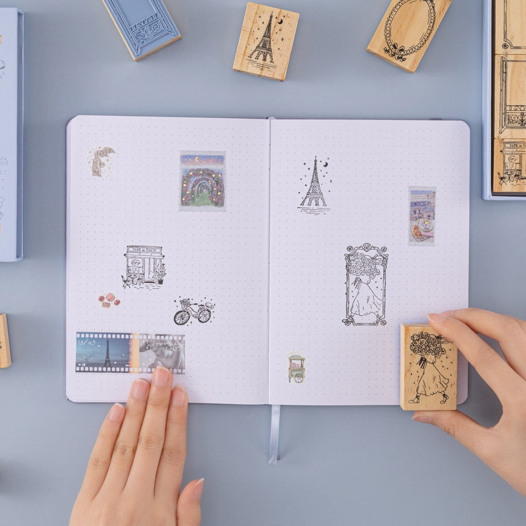 Tsuki ‘Journée à Paris’ Bullet Journal Stamp Set ☾ – NotebookTherapy