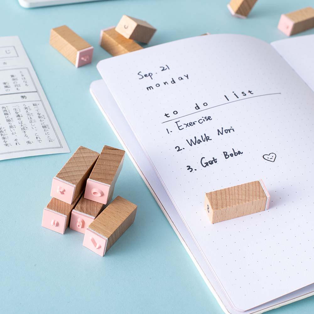 Tsuki Bullet Journal Alphabet Stamp Set ☾ – NotebookTherapy