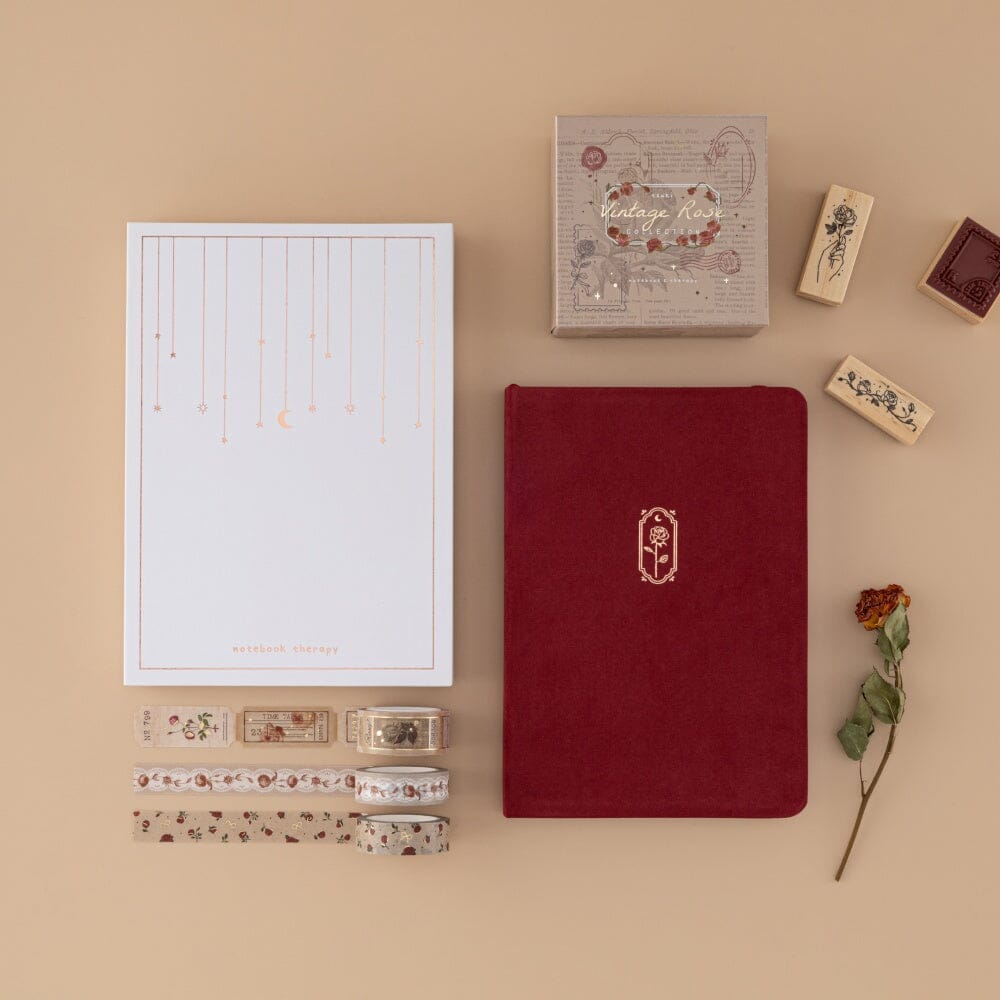 Tsuki ‘Vintage Rose’ Petal Red Limited Edition Bullet Journal ...