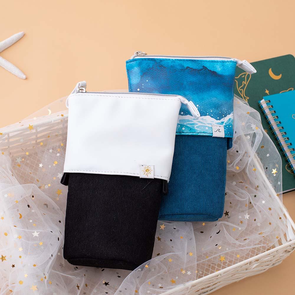 Tsuki 'Ocean Edition' Pop-Up Pencil Case ☾ - NotebookTherapy