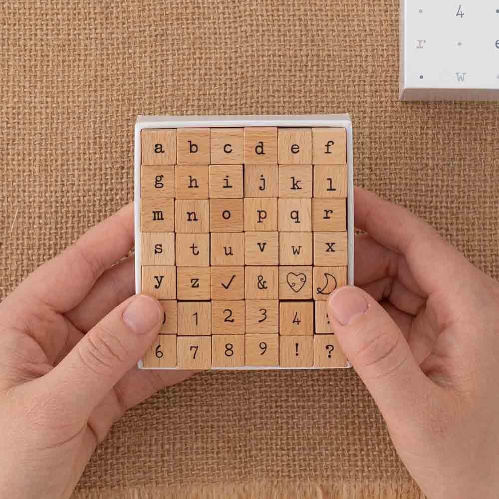 Tsuki Bullet Journal Typewriter Style Alphabet Stamp Set ...