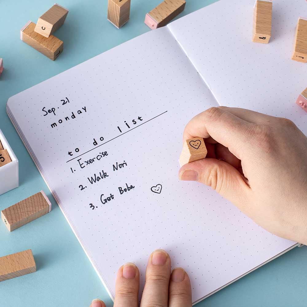 Tsuki Bullet Journal Alphabet Stamp Set ☾ – NotebookTherapy
