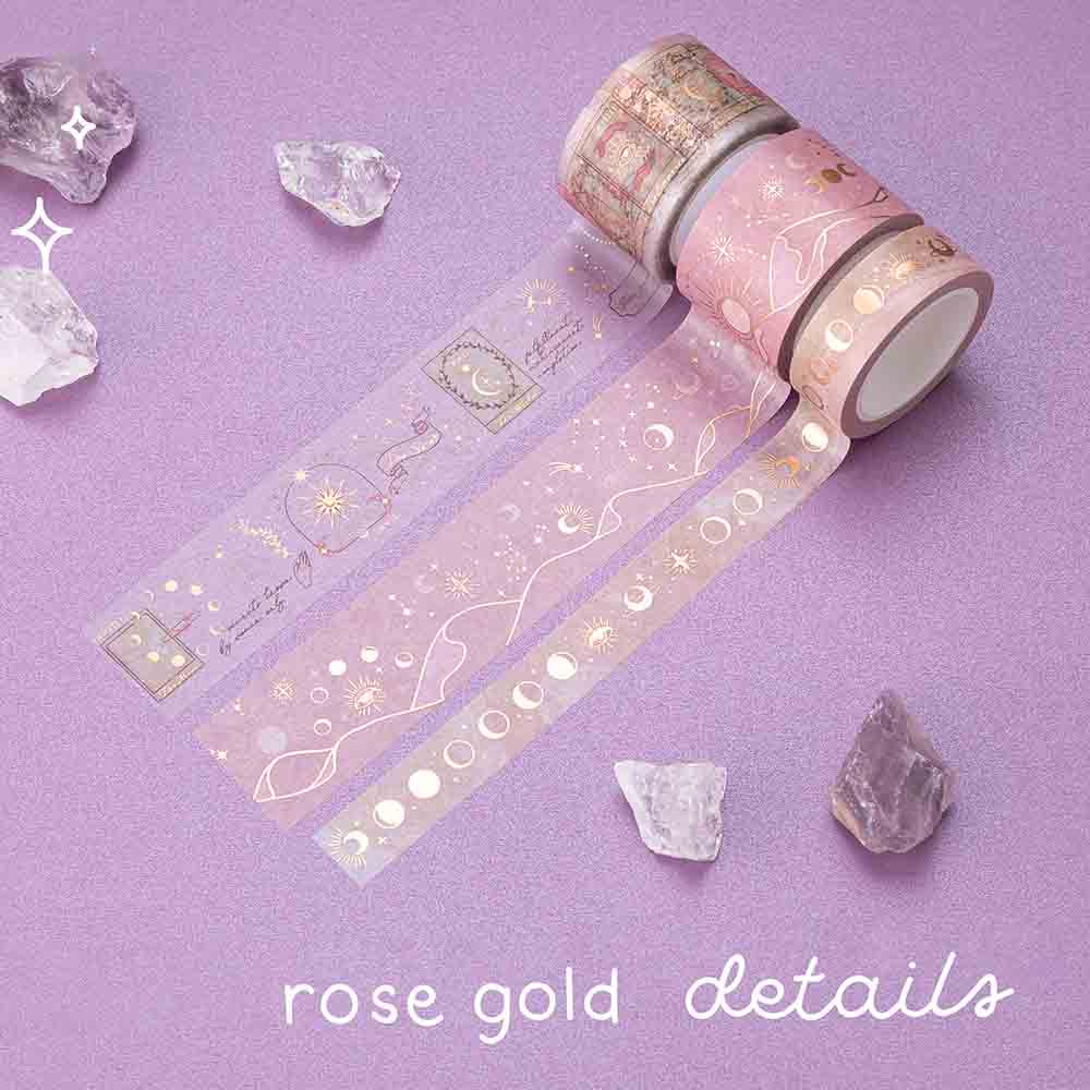 Tsuki ‘Moonlit Blush’ Washi Tape Set ☾ – NotebookTherapy