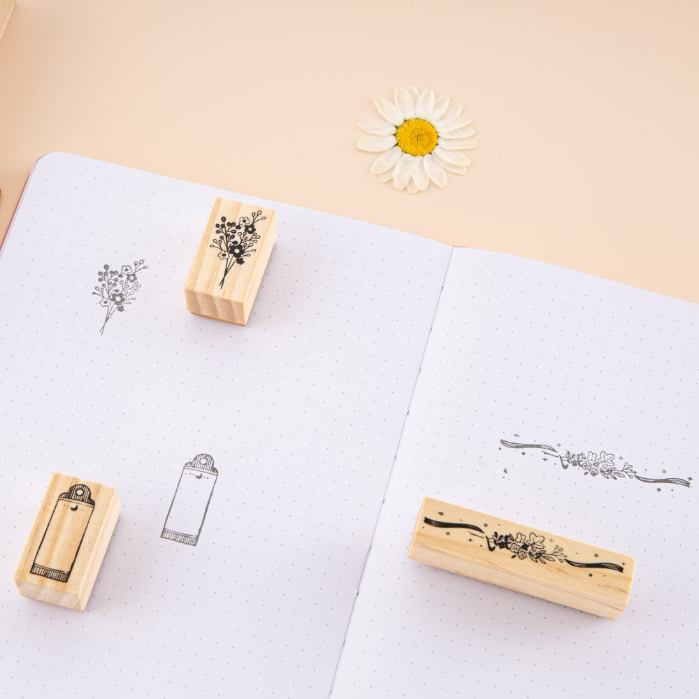 Tsuki ‘Cottage Friends’ Bullet Journal Stamp Set ☾ – NotebookTherapy