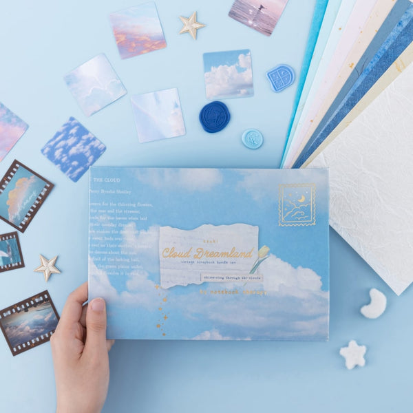 Tsuki ‘Cloud Dreamland’ Scrapbook Sticker Set ☾ – NotebookTherapy