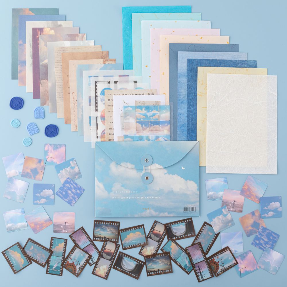 Tsuki ‘Cloud Dreamland’ Scrapbook Sticker Set ☾ – NotebookTherapy
